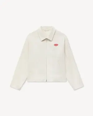 Kenzo Zip-front Coach Jacket - Ecru