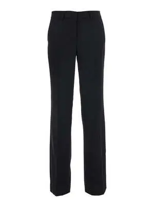 LEPLAIN Straight Tech Fabric Trousers With Clean Line