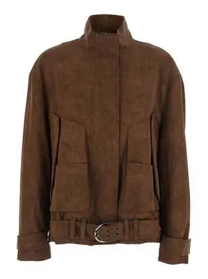 RAME Tech Fabric Notched Revers Jacket With Long Sleeves