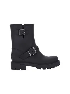 JIMMY CHOO Buckle Strap Rain Boot
