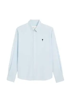 AMI Paris Of Coeur Button-down Collar Classic Shirt - Skbluewht