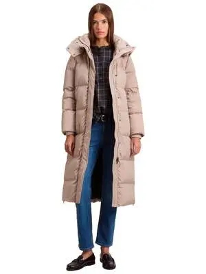Woolrich Horizontal Quilted Utility Coat With Removable Hood