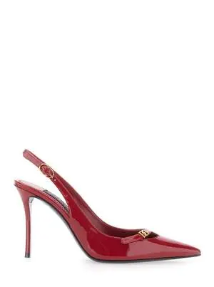 DOLCE E GABBANA 90 Heel Slingback Sandals