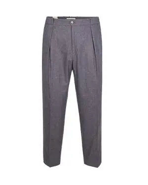 BRIGLIA Wool-blend Tailored Trousers - Grigio