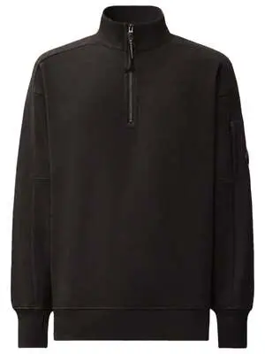 C.P. COMPANY Cp Company Matte Lens Half-Zip Sweatshirt With NFC Tech Nero