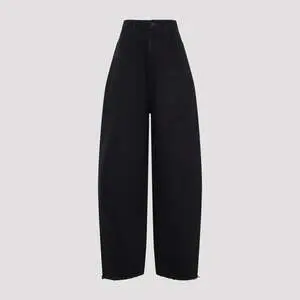 Balenciaga High-waist Barrel Twist Denim Jeans - Black