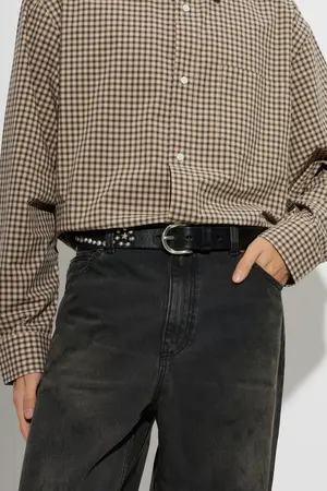 Our Legacy Leather Belt ‘star
