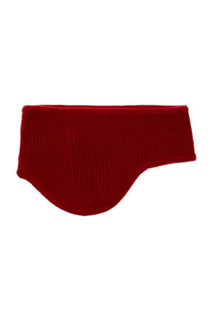 Y3 Wide Knitted Headband With Graphic Black Accent