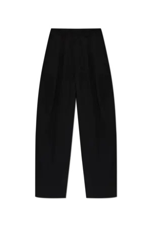 Balenciaga Wool Wide-leg Trousers - Black