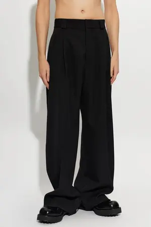 Balenciaga Wool Wide-leg Trousers