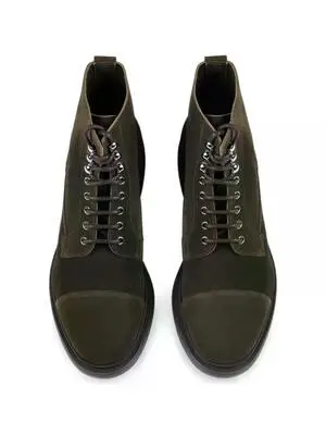 DOUCAL'S Lace-up Suede Ankle Boots