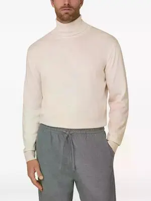 Boggi Milano Turtleneck Jumper In Extrafine Merino Wool