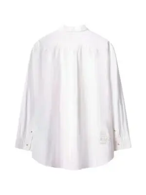 Maison Kitsuné Fox-embroidered Button-down Shirt