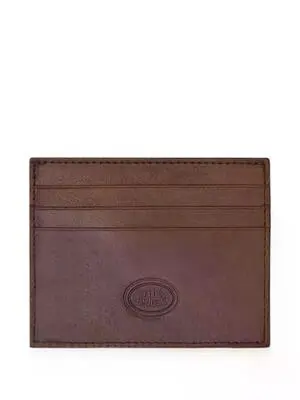 THE BRIDGE Logo-debossed Leather Cardholder - Brown