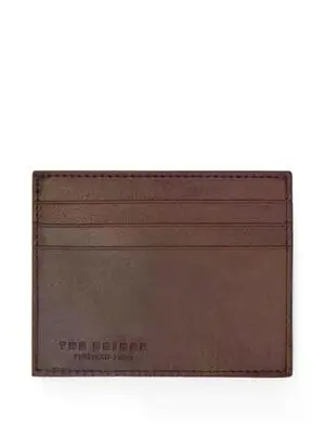 THE BRIDGE Logo-debossed Leather Cardholder