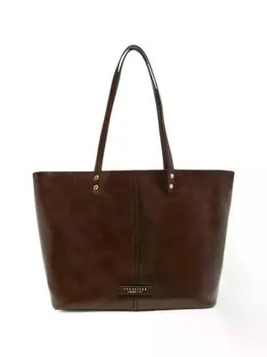 THE BRIDGE Removable-pouch Leather Tote Bag - Brown