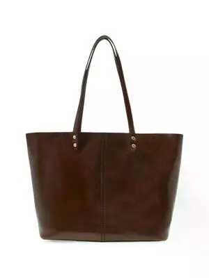 THE BRIDGE Removable-pouch Leather Tote Bag