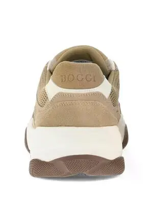 Boggi Milano Storm Trainers In Leather And Technical Fabric