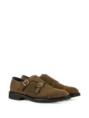 DOUCAL'S Double-buckle Monk Shoes