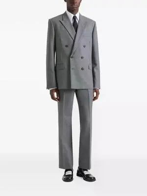 Givenchy Straight Leg Tailored Trousers In Flannel - Grey