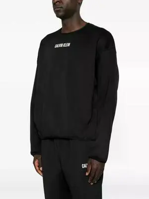Calvin Klein Logo-print Crew-neck Sweatshirt