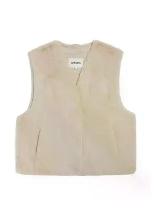 Apparis Lyle Faux-fur Vest - Neutrals