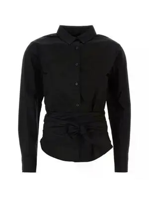 Gimaguas Ashley Wrap-waist Shirt - Black