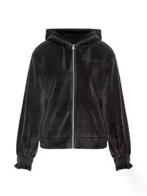 EA7 Velvet Zip-up Hoodie - Grey