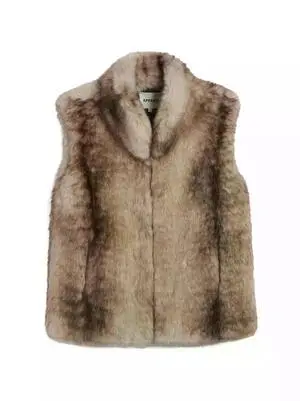 Apparis Laila Faux-fur Vest - Neutrals