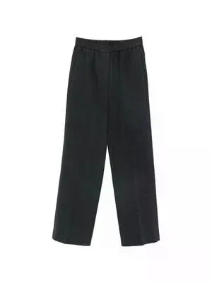 Peserico Elasticated-waist Wide-leg Trousers - Grey