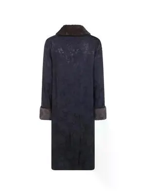 Rixo Jonah Jacquard Fur-trim Coat
