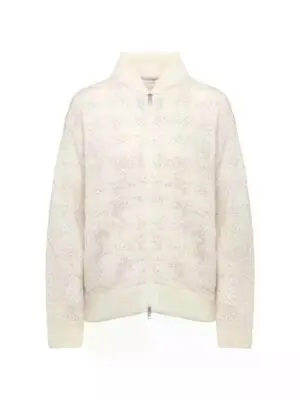 PANICALE Houndstooth Sequin-embellished Cardigan