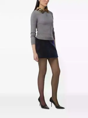Apparis Pia Faux-fur Mini Skirt - Blue