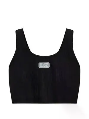 EA7 Ribbed Logo-patch Top