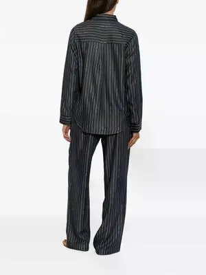 Emporio Armani Logo-pinstripe Pajamas