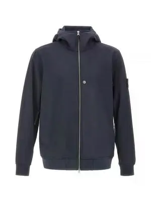 Stone Island Soft Shell-r E.dye Zip-up Jacket - Blue