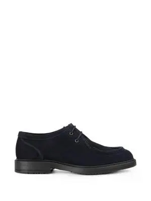 DOUCAL'S Lace-up Suede Shoes - Blue