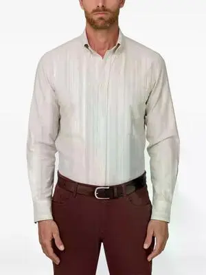 Boggi Milano Striped Oxford Cotton Shirt Regular Fit