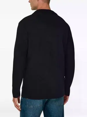 Boggi Milano Knitted Jacket In Extrafine Merino Wool