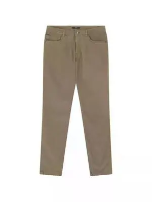 Boggi Milano Jeans In Stretch Cotton Tencel - Neutrals