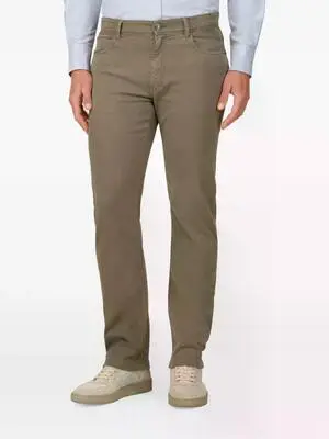 Boggi Milano Jeans In Stretch Cotton Tencel - Neutrals