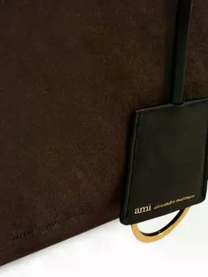 AMI Paris Cow Leather Georges Bowling Bag