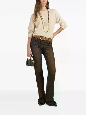 Momoni Karasu Garment-dyed Sweater - Neutrals