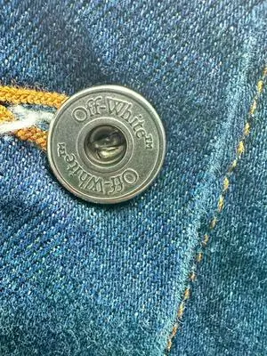 Off-White Arrow-patched Oversized Denim Jacket
