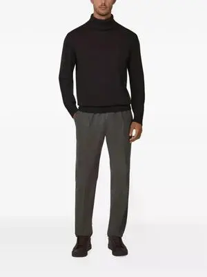 Boggi Milano Turtleneck Jumper In Extrafine Merino Wool