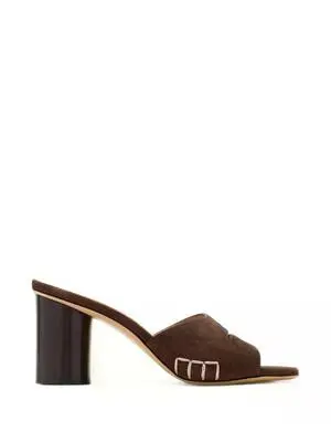 JW Anderson Loafer-style Whipstitched Sandals - Brown