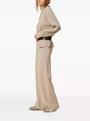 TWINSET Wool-blend Knit Palazzo Pants