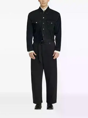 ENTIRE STUDIOS Gully Belted Trousers - Black