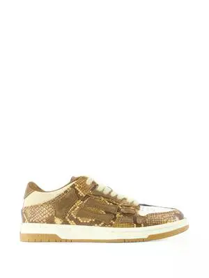 Amiri Printed Python Skel Top Low Sneakers
