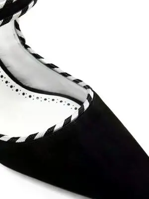 Manolo Blahnik Pura Visconti Hydra 090 Braided-trim Mules